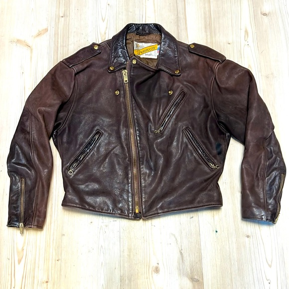 Schott NYC | Jackets & Coats | Schott Perfecto Vintage Leather Biker ...